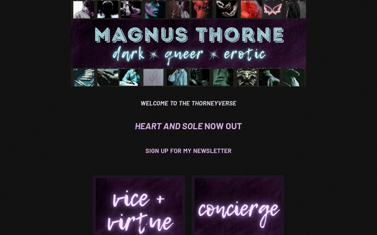 magnus thorne || dark + queer + erotic